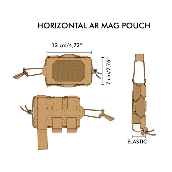 Horizontal AR Mag Pouch - Novritsch | Airsoft